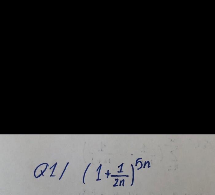 Solved (1+2n1)5n | Chegg.com