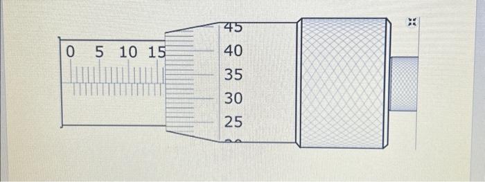 Solved what is the exact reading for Micrometer? and for | Chegg.com