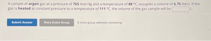 Solved A sample of methane gas at a pressure of 0.914 atm | Chegg.com