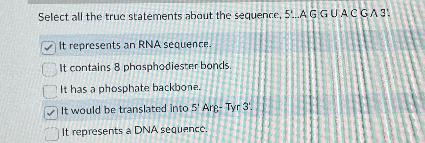 Solved Select all the true statements about the sequence, | Chegg.com