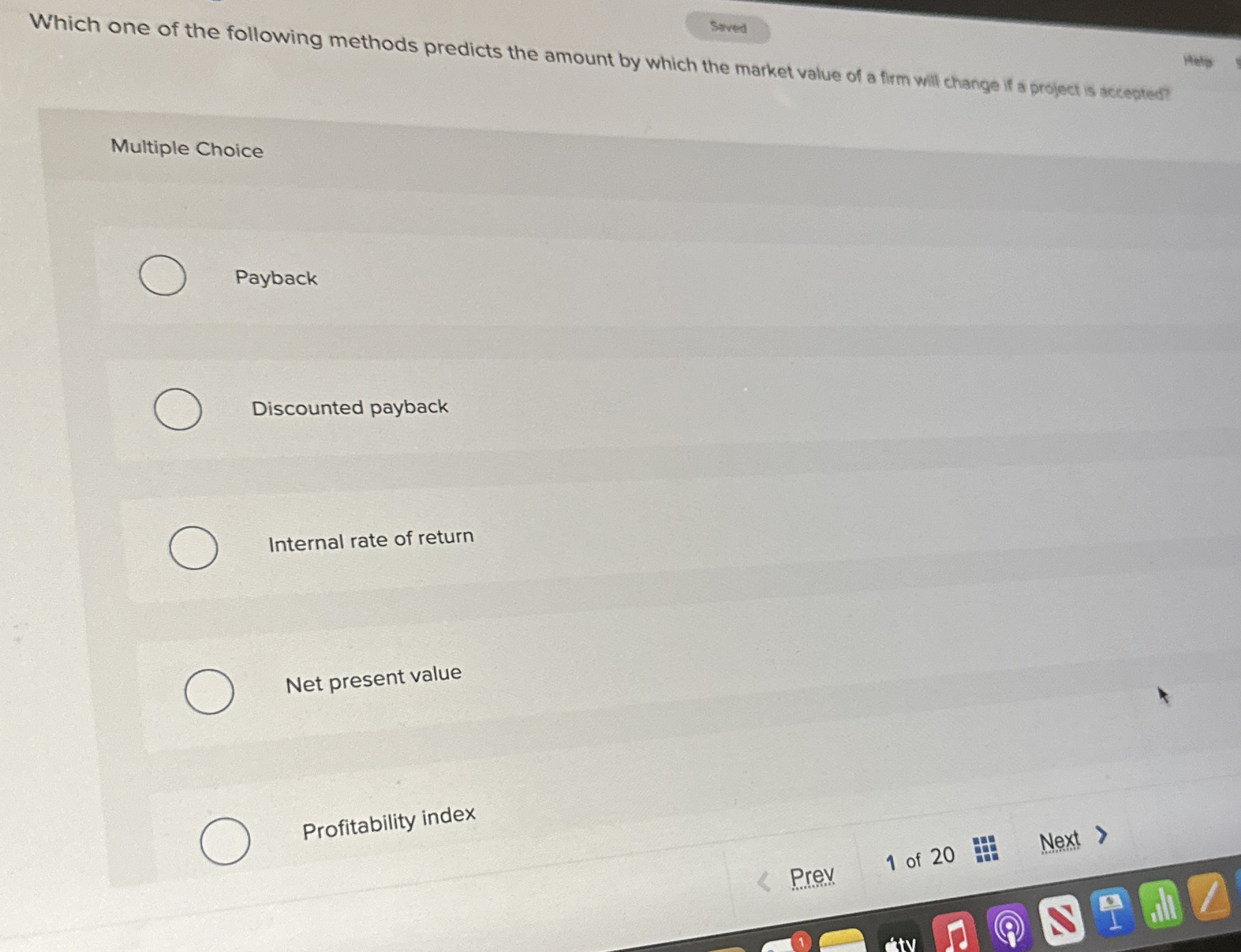 Which one of the following methods predicts the | Chegg.com