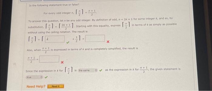 Solved Is the following statement true or false? Also, when | Chegg.com