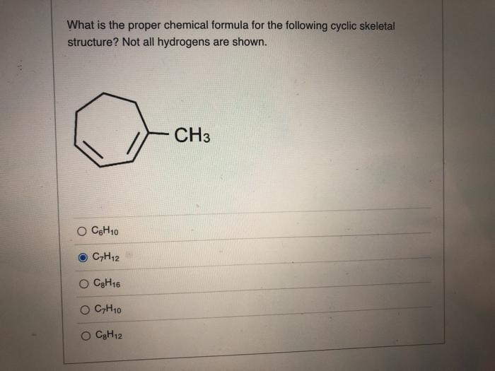 Solved What is the proper chemical formula for the following | Chegg.com