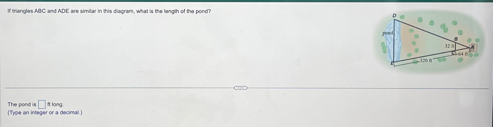 Solved If triangles ABC and ADE are similar in this diagram, | Chegg.com