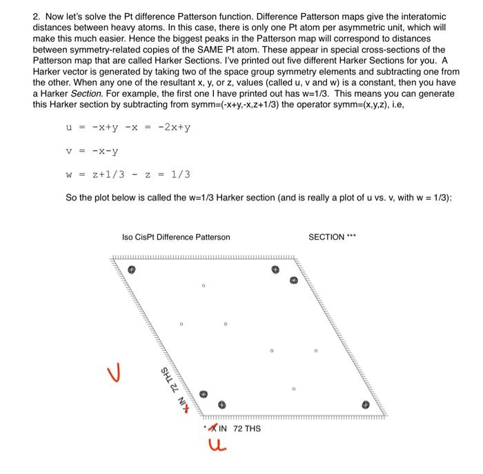 Solved 2. Now let's solve the Pt difference Patterson | Chegg.com