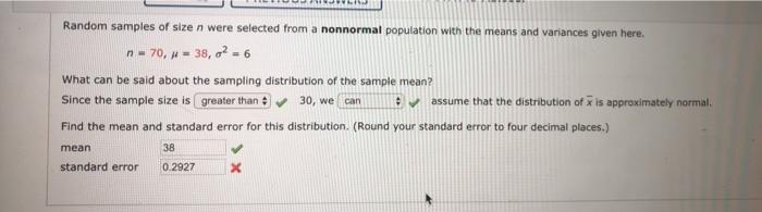 Solved Random samples of size n were selected from a | Chegg.com