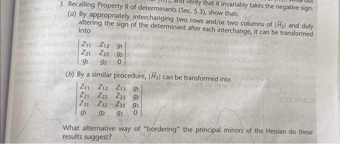 Solved property II of 5.3. the interchange of any two rows | Chegg.com