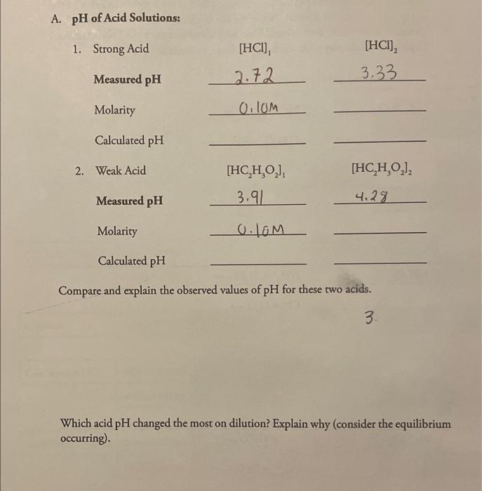 Solved Need help asap. I need to fill out the remaining | Chegg.com