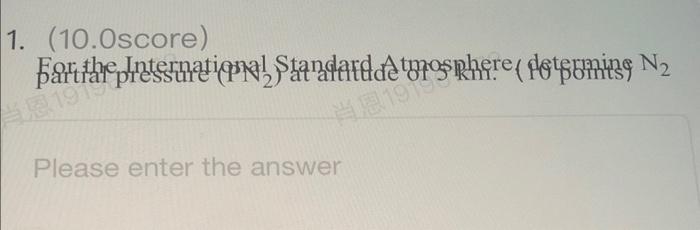 Solved 1. (10.0score) For the Internatienal | Chegg.com