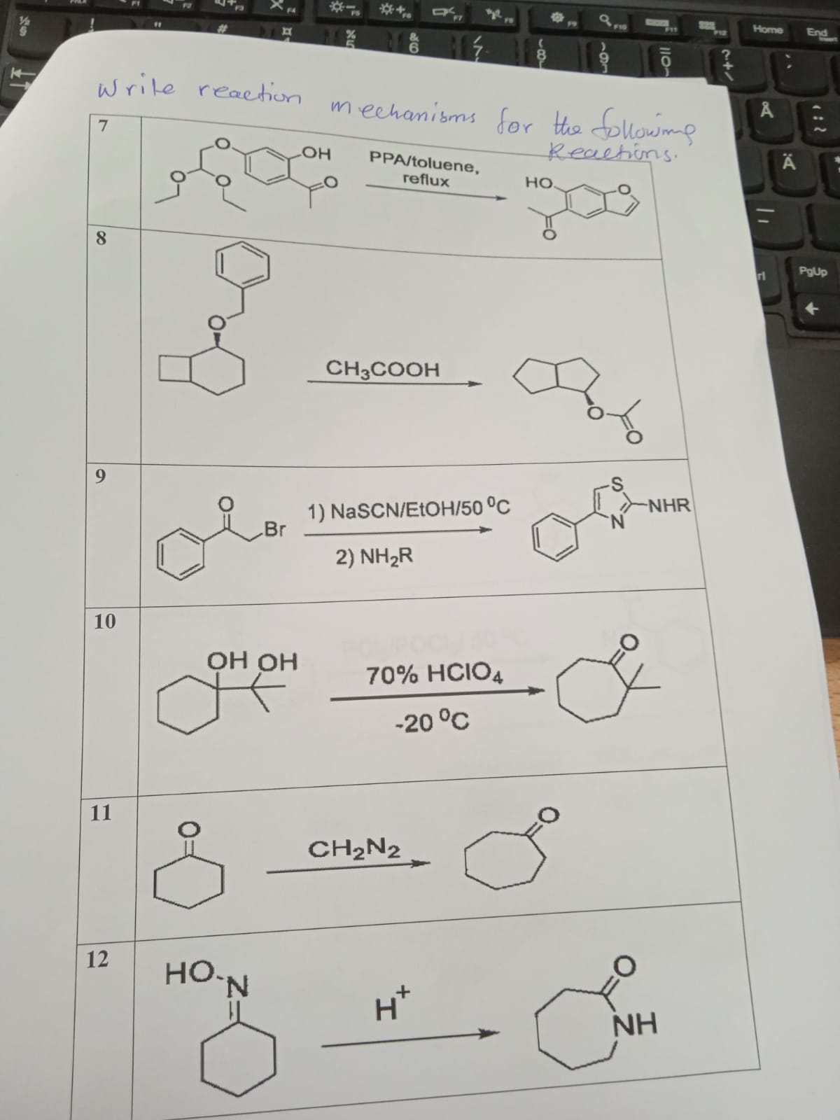 Solved Write reaction mechanisms for the following reactions | Chegg.com
