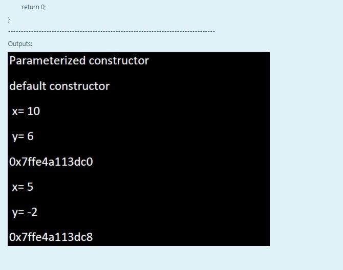 Solved Include Using Namespace Std Class Test Public Test 9030