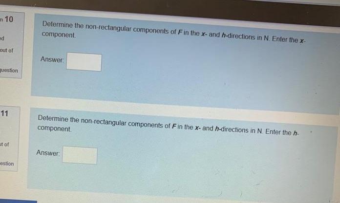 Solved Force F in rectangular x-y components is given by | Chegg.com