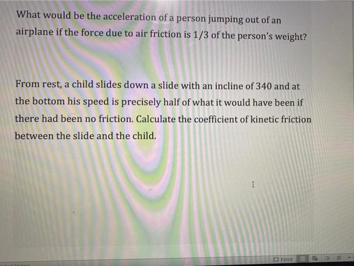 Solved What would be the acceleration of a person jumping | Chegg.com