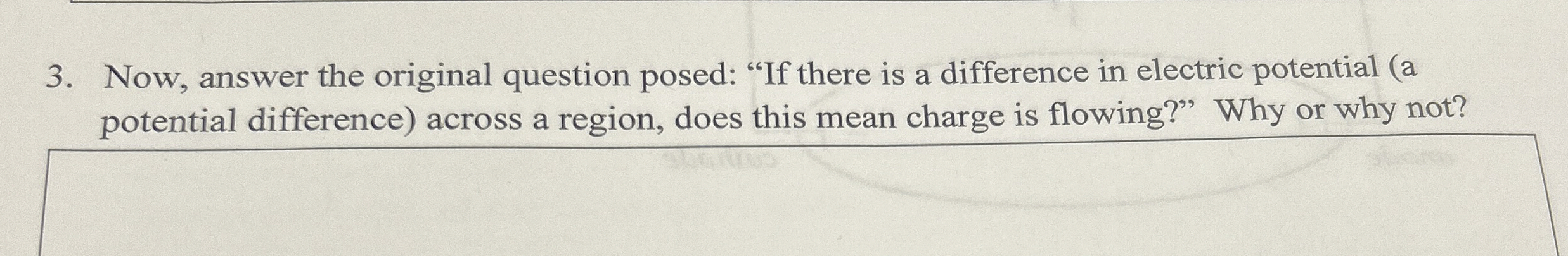 Solved Now, answer the original question posed: "If there is | Chegg.com