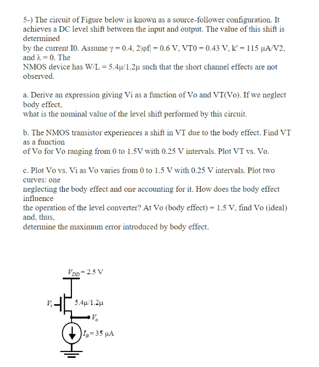 Solved 5-) ﻿The circuit of Figure below is known as a | Chegg.com