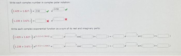 Solved Write each complex number in complex polar notation: | Chegg.com