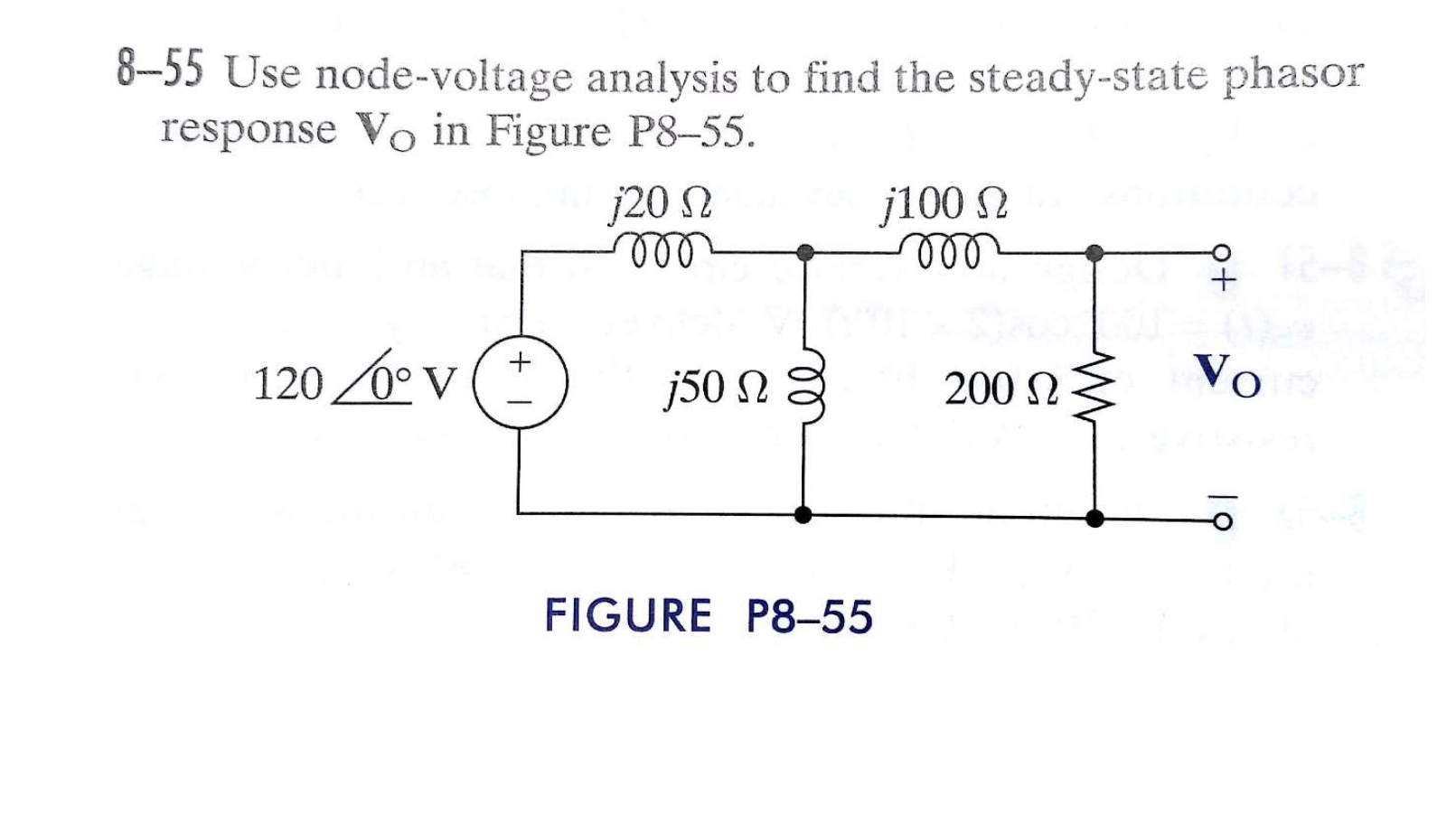 Solved 8-55 ﻿Use node-voltage analysis to find the | Chegg.com