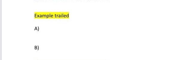 Example trailed A) B) ) | Chegg.com
