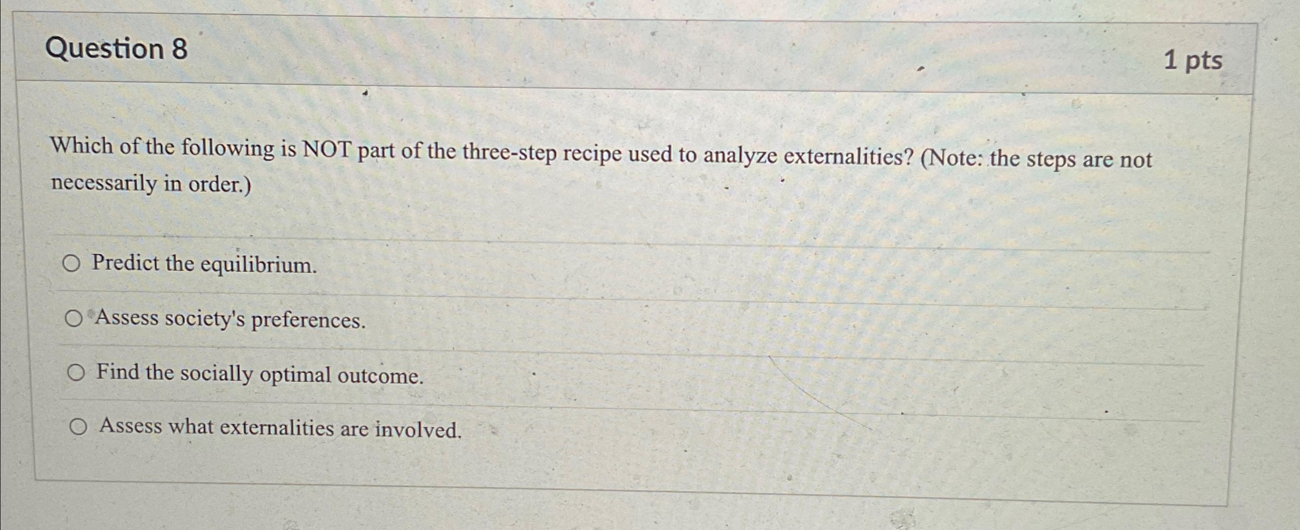 Solved Question 81 ﻿ptsWhich of the following is NOT part of | Chegg.com