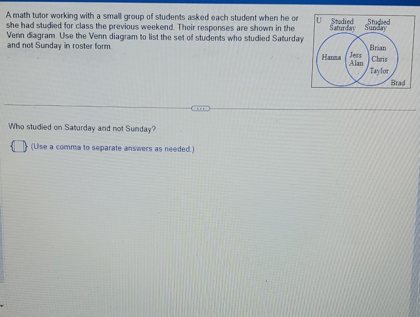 Solved A math tutor working with a small group of students | Chegg.com