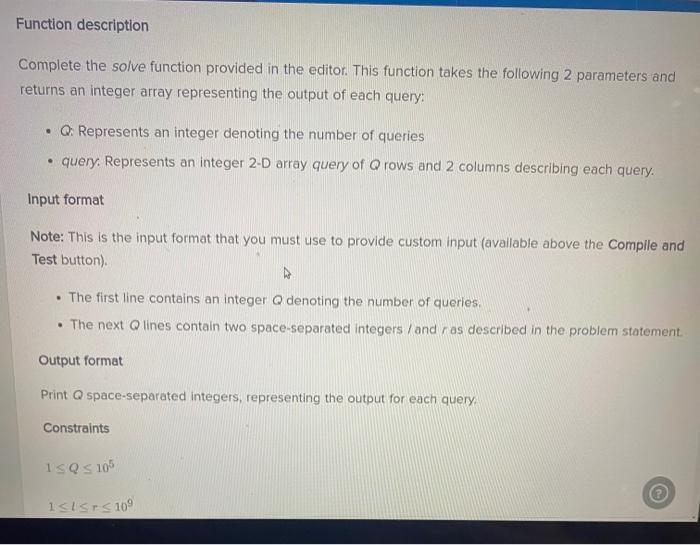 Solved Complete The Function Solve In Python3 Only Please 3977