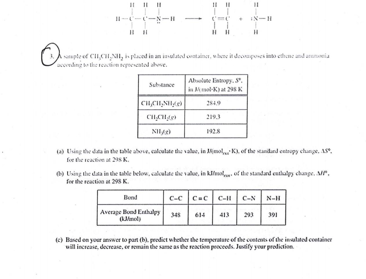 Solved 11 ( སན་ H H H 6). A sample of CII,CII,NII, is placed | Chegg.com