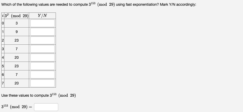 Solved Which of the following values are needed to compute | Chegg.com
