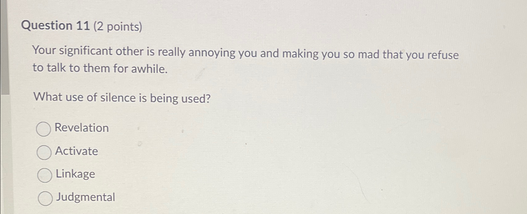 Solved Question 11 (2 points)Your significant other is | Chegg.com Solved Question 11 (2 points)Your significant other is | Chegg.com