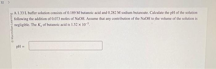 Solved A 1.37 L buffer solution consists of 0.252M propanoic | Chegg.com