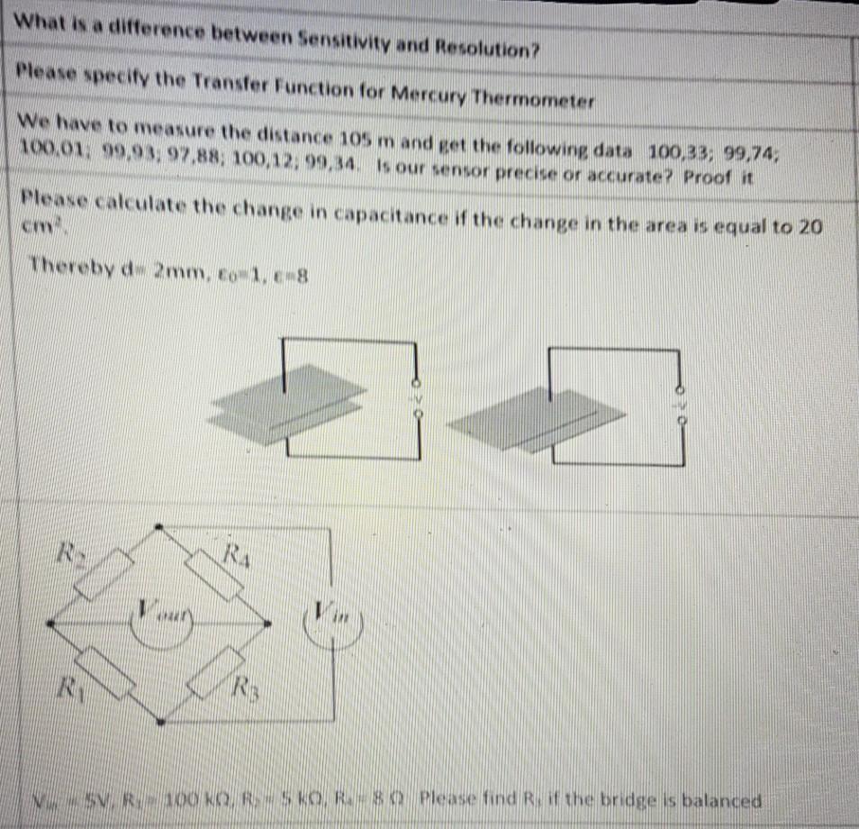 Solved What a difference between Sensitivity and Resolution? | Chegg.com
