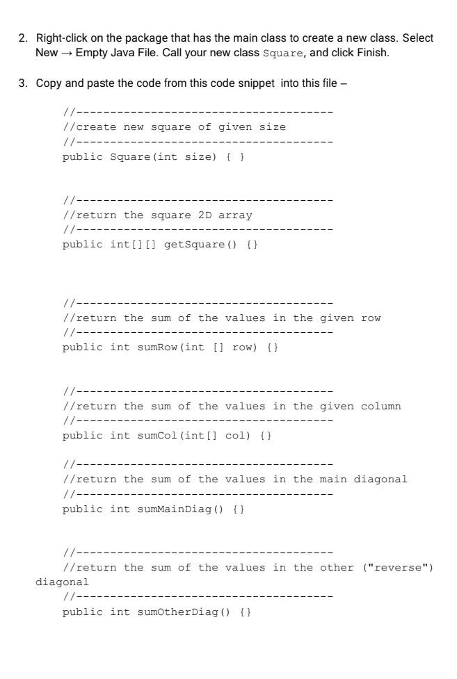 Solved ITSC 1213 - Magic Square Introduction One interesting | Chegg.com