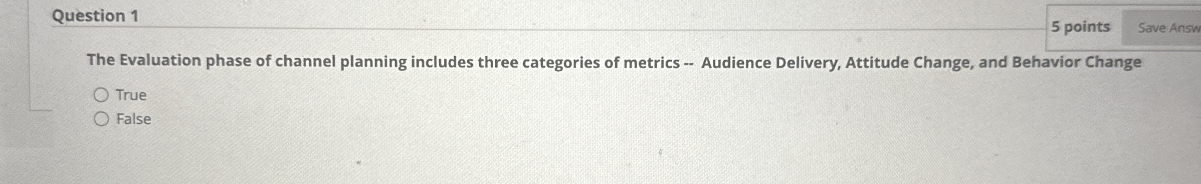 Solved Question 15 ﻿pointsThe Evaluation phase of channel | Chegg.com