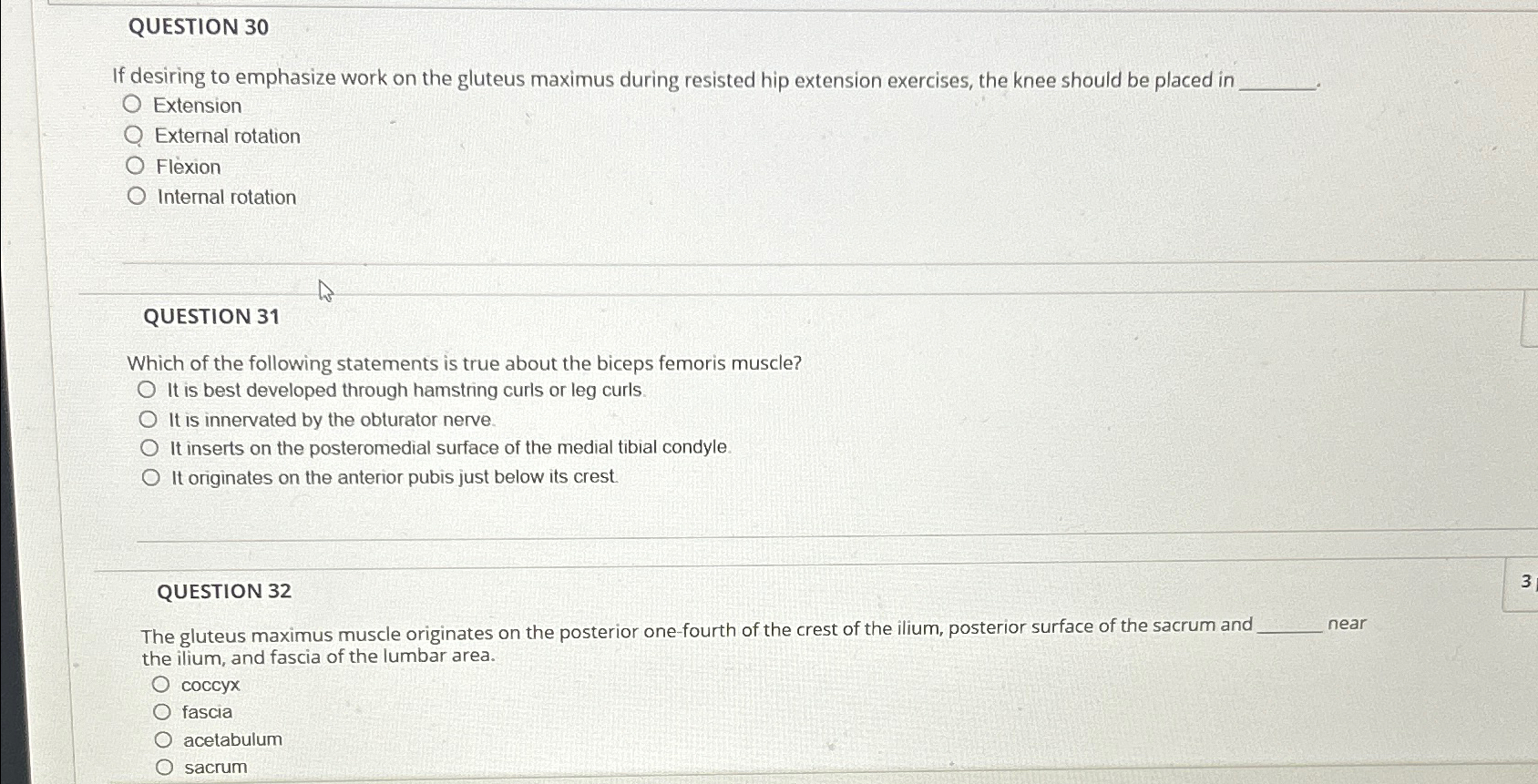Solved QUESTION 30If desiring to emphasize work on the | Chegg.com