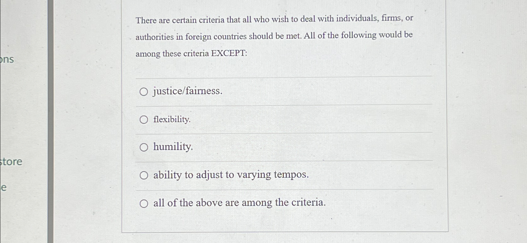 Solved There are certain criteria that all who wish to deal | Chegg.com