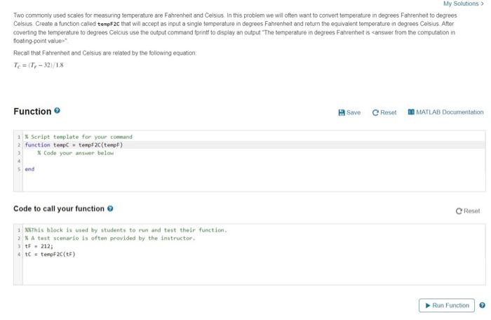 Solved My Solutions > Two commonly used scales for measuring | Chegg.com