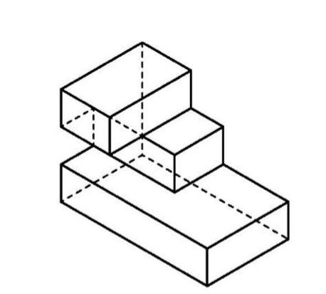 Solved Construct a complete orthographicdrawing (Top, Front, | Chegg.com