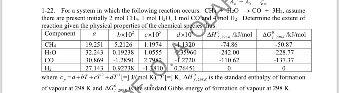 Solved 1-22. ﻿For a system in which the following reaction | Chegg.com