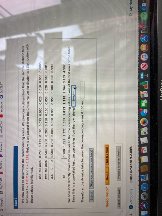 Solved G Google MyCCAC N Netflix Pandora AMAZON Youtube Q | Chegg.com
