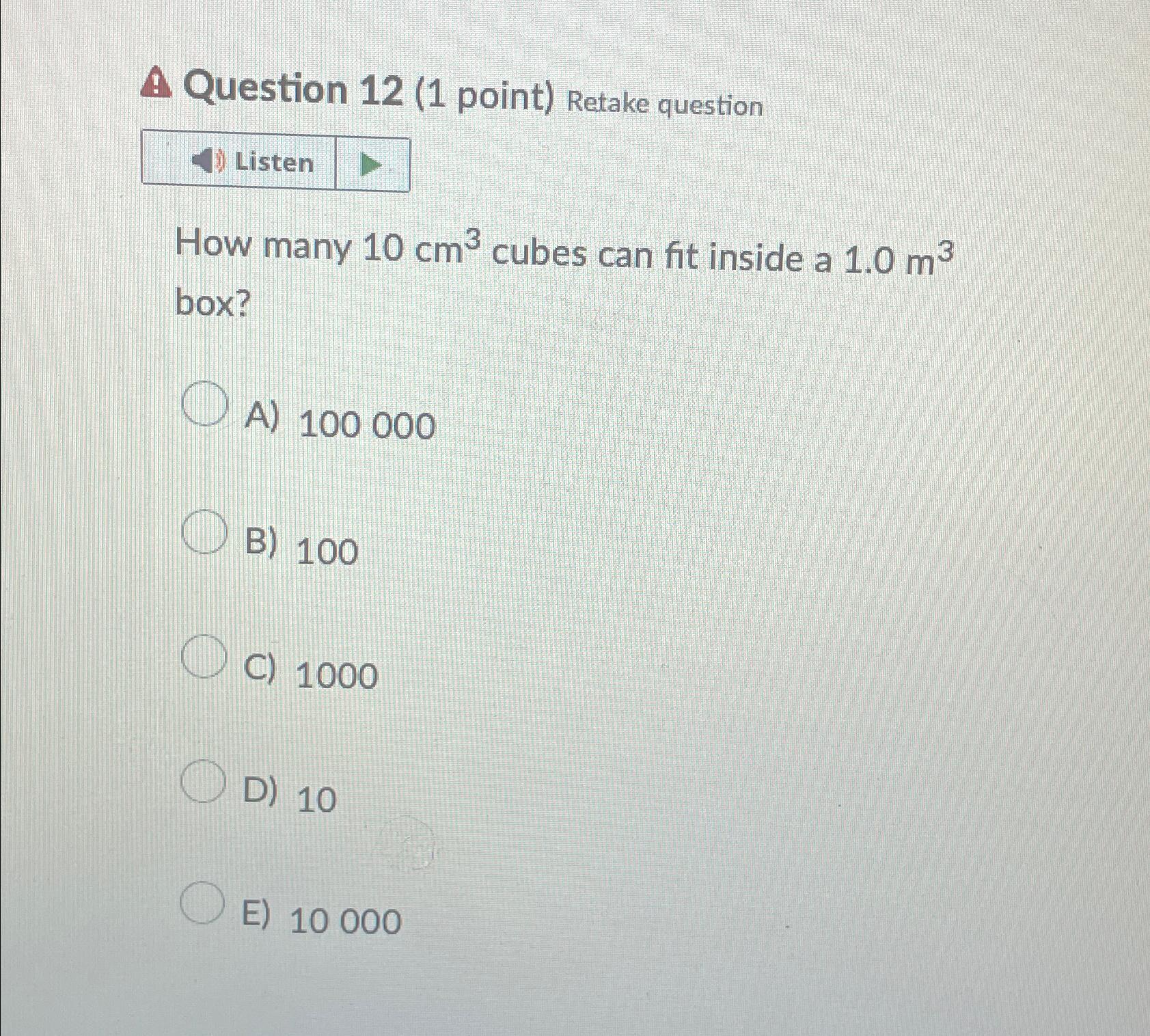 Solved A Question 12 (1 ﻿point) ﻿Retake questionHow many | Chegg.com
