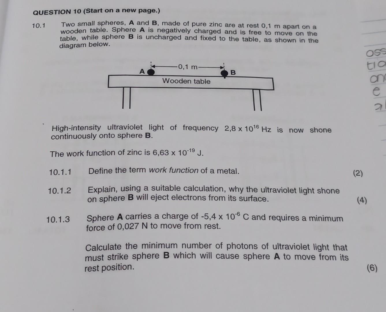 Solved QUESTION 10 (Start on a new page.) 10.1 Two small | Chegg.com