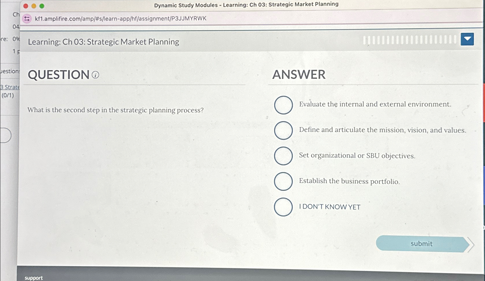 Solved Dynamic Study Modules - ﻿Learning: Ch 03: Strategic | Chegg.com