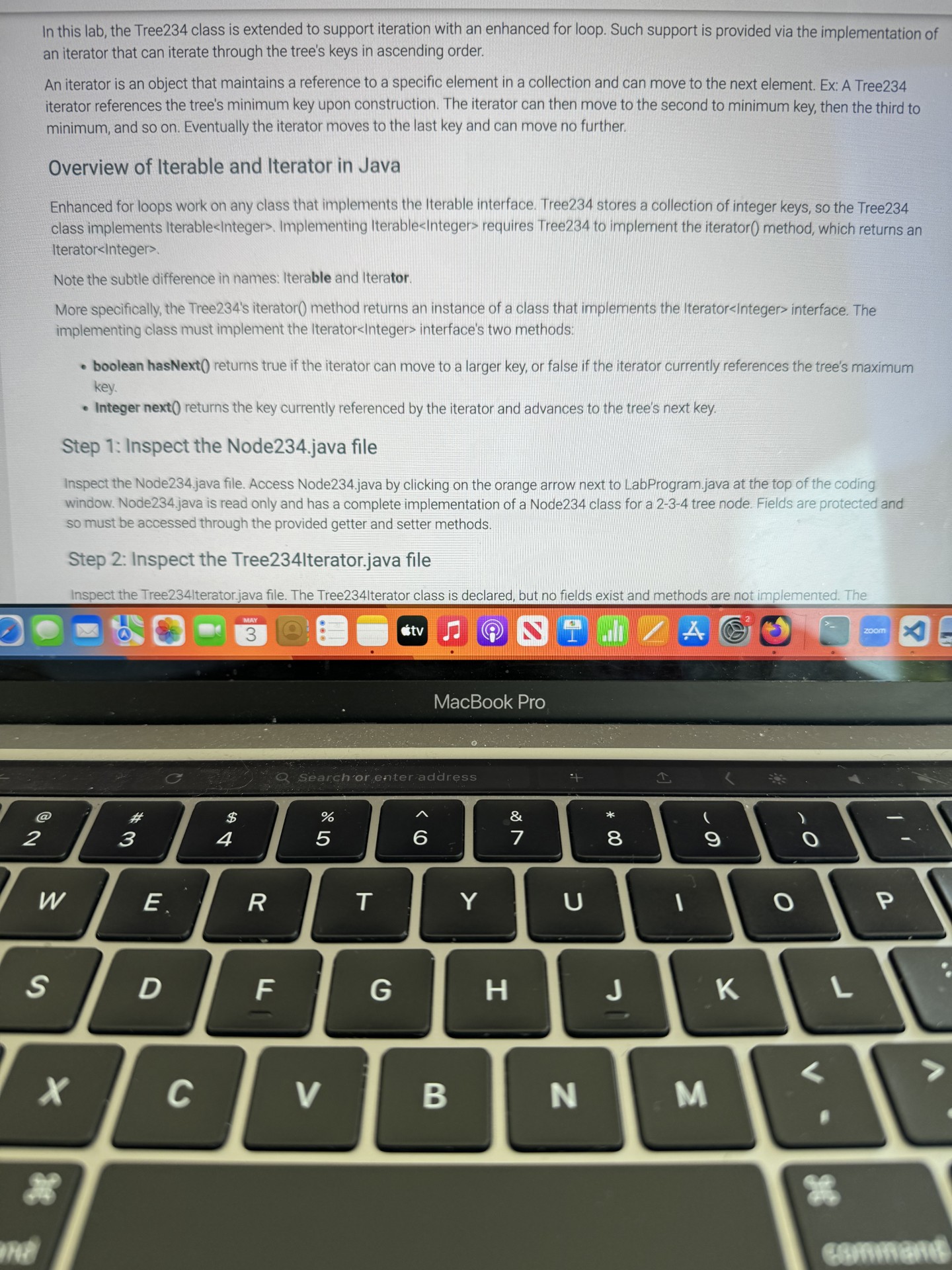 Solved Step 2: Inspect the Tree234Iterator.java fileInspect | Chegg.com