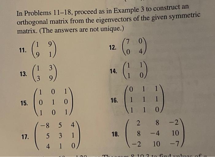 Solved In Problems 11-18, proceed as in Example 3 to | Chegg.com
