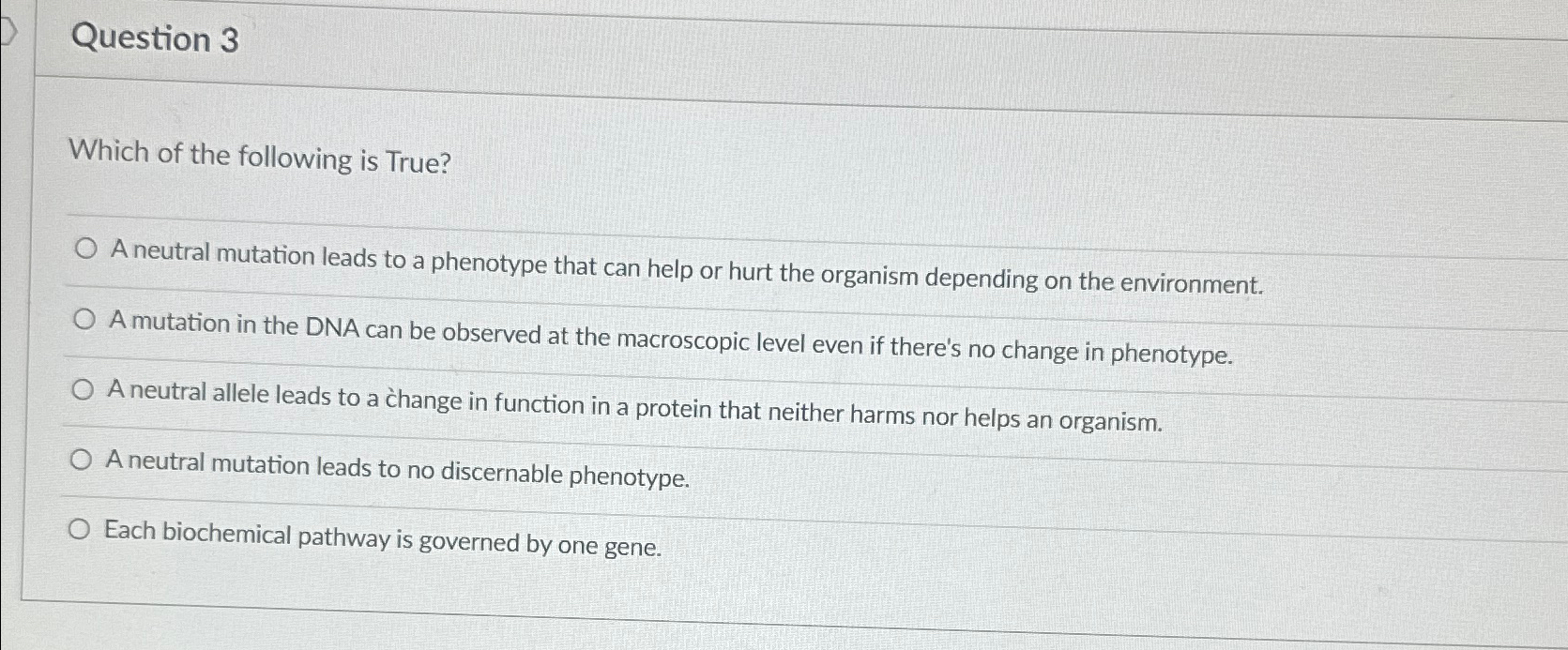 Solved Question 3Which of the following is True?A neutral | Chegg.com