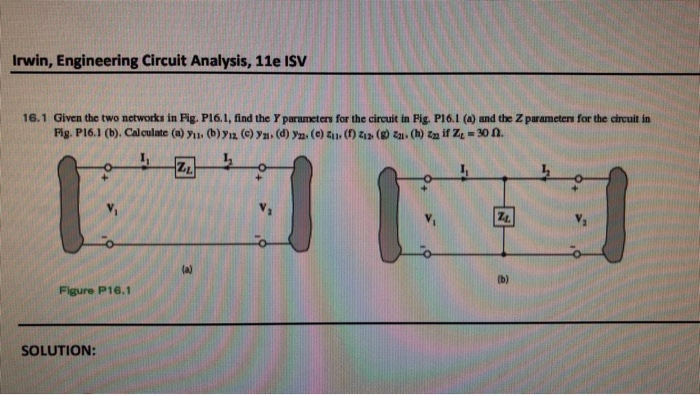 Solved Irwin, Engineering Circuit Analysis, 11e ISV 16.1 | Chegg.com