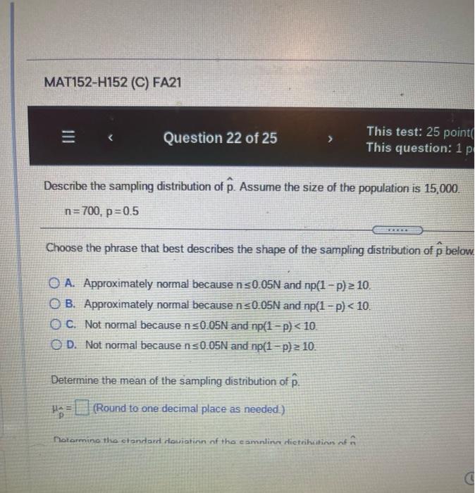 Solved MAT152-H152 (C) FA21