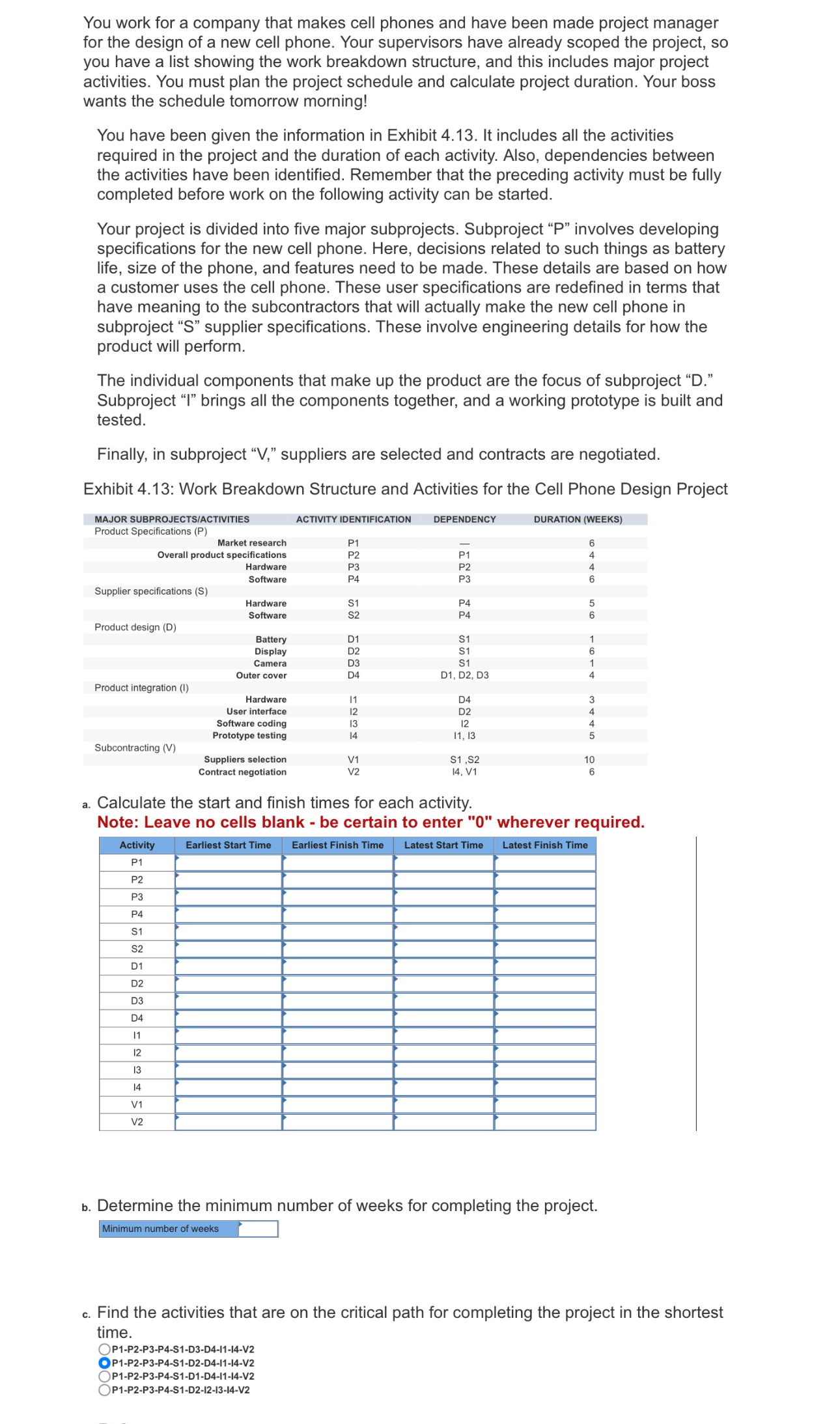 Solved You work for a company that makes cell phones and | Chegg.com