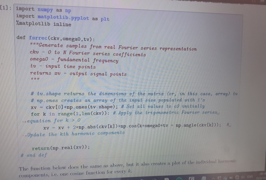 These tasks involve writing code, or modifying | Chegg.com