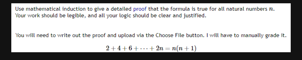 Solved Use mathematical induction to give a detailed proof | Chegg.com