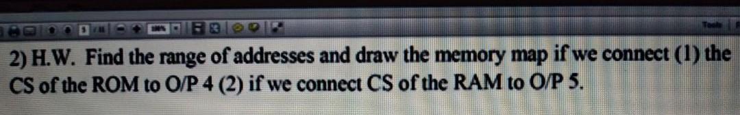 Solved To 2) H.W. Find the range of addresses and draw the | Chegg.com
